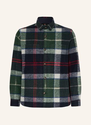 Barbour Flanell-Overshirt Woodlane gruen