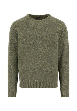 Fynch-Hatton Strickpullover meliert, mit Rundhals