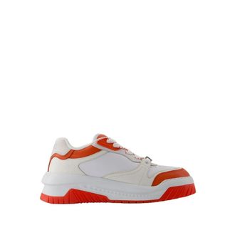 Versace Wei&szlig;e Ledersneakers - Odissea - - Shoes - Herren - Mehrfarbig - 46 EU