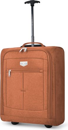 Lugg Leichtes Gep&auml;ckst&uuml;ck - 56 x 45 x 25cm - Strapazierf&auml;higes 600D-Polyester mit Schneeflockenmuster - Teleskopgriff - Robuste Rollen - Easyjet, Ryanair, 