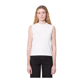 J.W.Anderson Anker-Stickerei Tanktop - - Tops - Damen - Wei&szlig; - S