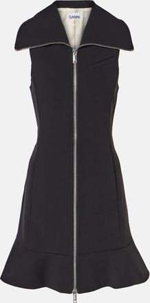 Ganni Minikleid aus Crêpe