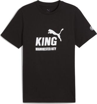 Puma Manchester City KING Logo T-Shirt Herren, Accessoires, Schwarz, 3XL