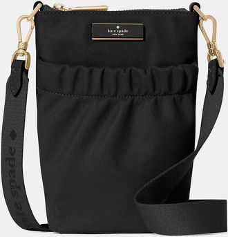 Kate Spade New York Kate Spade Carter Handy-Umh&auml;ngetasche Aus Nylon f&uuml;r Frauen in Schwarz | Nylon