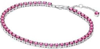 Pandora Pandora Bracelet tennis rose scintillant en argent sterling orné de cristaux de la collection Timeless, longueur 18 cm, 591469C04-18, 591469C04-18, Ar