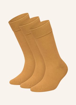 DillySocks Dillysocks 3er-Pack Socken One Color Smooth gelb