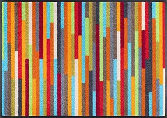 Wash+Dry Fußmatte, Mikado Stripes 60x85 cm, innen und außen, waschbar