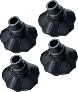 Artibetter 4 St&uuml;ck Teiliges rutschfeste Fu&szlig;schutzabdeckungen f&uuml;r Camping Klappstuhl und Bett Robuste Outdoor Stuhlbeinkappen Bodenschonend f&uuml;r Holz Fliesen Linol