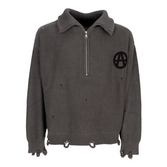 Acupuncture Acupuncture - Anarchy Sweater - Homme - Pulls - Gris - Taille: L