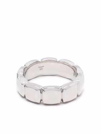 Tom Wood bague &agrave; design coussinet - Argent