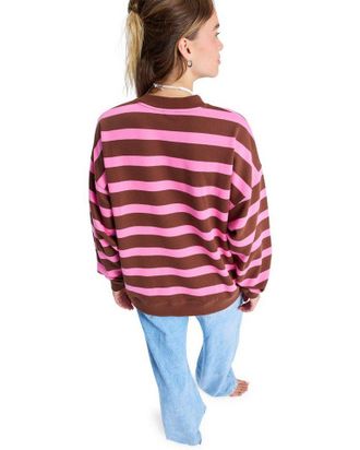 Roxy Sweatshirt Strictly Stripes Oversized
