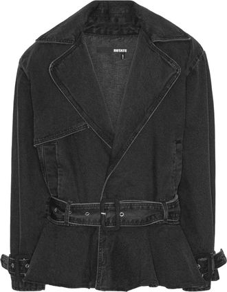 Rotate veste de moto en jean - Noir