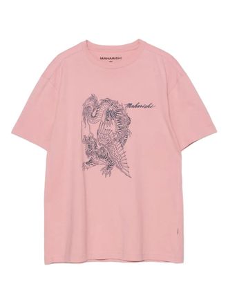 maharishi t-shirt à imprimé graphique - Rose
