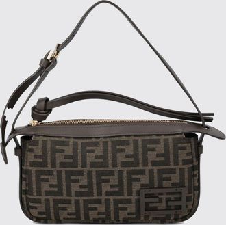 Fendi Mini-Schultertasche aus technischem Stoff mit FF-Jacquard-Monogramm
