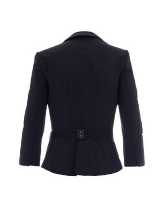 Elisabetta Franchi Womens Blazer Technical Stretch Fabric Black Polyamide Jacket