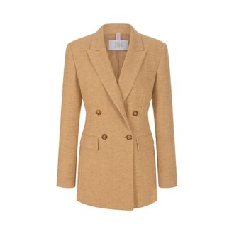 Riani Femme, Vestes, Brun, Taille: 40 FR Blazer en m&eacute;lange de lin