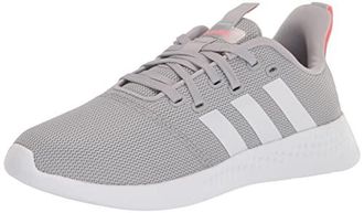 adidas Womens Puremotion Running Shoe, Grey Two/White/Acid Red, 5.5