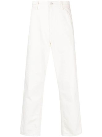 Carhartt Work in Progress pantalon droit &agrave; patch logo - Tons neutres