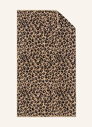 Caw&Ouml; Duschtuch Two-Tone Leo braun