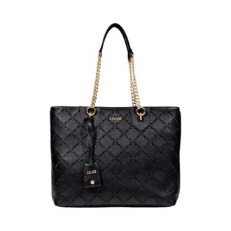 Liu Jo Femme, Sacs, Noir, Taille: ONE Size Sac à Main Noir avec Fermeture Éclair