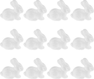 Pretyzoom Amosfun Kaninchenschaum Formen Dekoration Styropor Hase Spielzeug Ostern Geschenk DIY f&uuml;r Ostern Party Basteln Modellieren Projekte Ostern Party Dekor