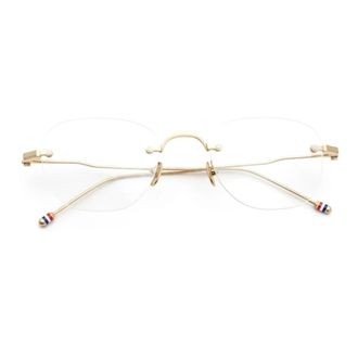 Thom Browne Rechteckige randlose optische Fassung - - Accessories - Damen - Gelb - 49 MM
