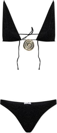 Os&eacute;ree Femme, Maillots de bain, Noir, Taille: 38 FR Maillot de bain deux pi&egrave;ces avec fil Lurex