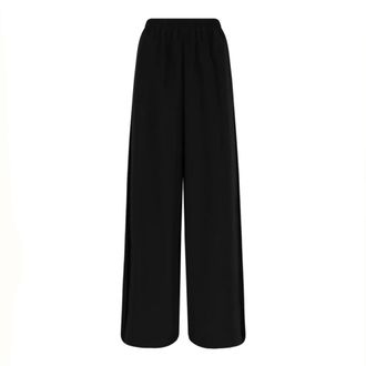 Max Mara Weitgeschnittene- flie&szlig;ende Hose - - Trousers - Damen - Schwarzk - XS