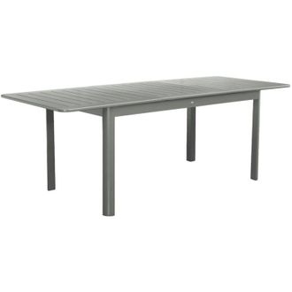 Sweeek Ausziehbarer Gartentisch aus Aluminium, 8 Pl&auml;tze
