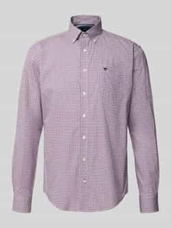 Fynch-Hatton Regular Fit Freizeithemd mit Logo-Stitching Modell Poplin