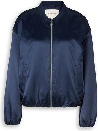 Tom Tailor Sommerjacke Jacken Satin Blouson Jacke mit Bomberkragen