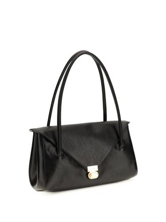 Marni Womens Shoulder East West Black Calf Leather Bos Taurus Bags