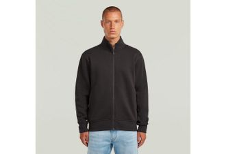 G-Star Sweatjacke mit Logostickerei auf der Brust