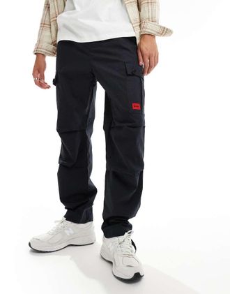 HUGO BOSS HUGO Red - Garlo - Pantalon cargo - Noir