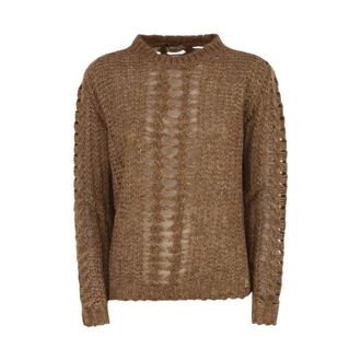 Herno Rundhals-Strickware - - Knitwear - Herren - Braun - S
