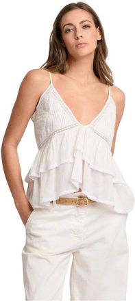 Kocca Femme, Tops, Blanc, Taille: 38 FR Haut Chic Effet Superpos&eacute;