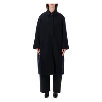 STUDIO NICHOLSON Ria Gerundeter Mantel - - Coats - Damen - Blau - 2XS