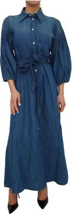 Pinko Pinko, Femme, Robes, Bleu, Taille: 42 FR Abito