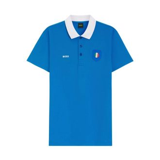 HUGO BOSS Homme, Tops, Bleu, Taille: L Polo Chemises