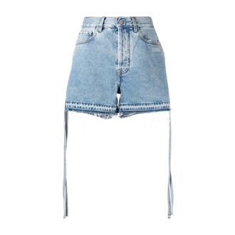 Off-white Riserva Shorts - - Shorts - Damen - Blau - W26