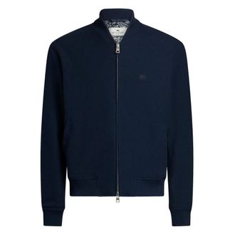 Etro Baumwoll-Bomberjacke mit Pegaso-Stickerei - - Jackets - Herren - Blau - 2XL