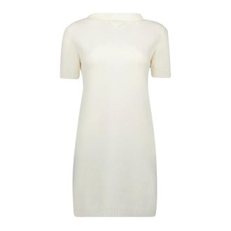 Prada Elegantes Wollkleid Fr&uuml;hling-Sommer 2025 - - Dresses - Damen - Wei&szlig; - XS