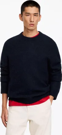 Arket Pullover Aus Alpaka- Und Merinowolle -Blau