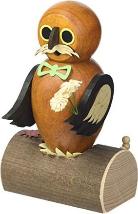 Saico R&auml;ucherfigur Romantik-Eule mit Blumen