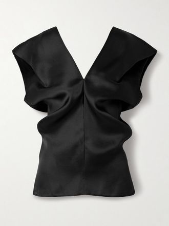 Khaite Ami Oberteil Aus Seidengazar - Schwarz