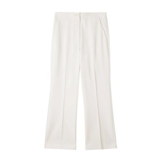 Patrizia Pepe Femme, Pantalons, Beige, Taille: 40 FR Soft Crepe Pantalons