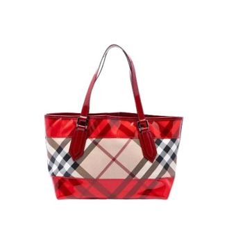 Burberry Sac cabas vintage Pre-owned - Femme - Pre-owned - Rouge - Taille: ONE Size