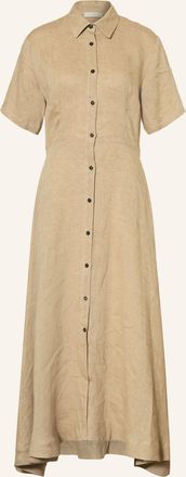 Antonelli Antonelli Firenze Hemdblusenkleid Mason Aus Leinen braun