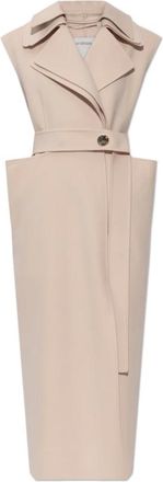Sportmax Femme, Manteaux, Rose, Taille: 38 FR Bosso Sleeveless Coat