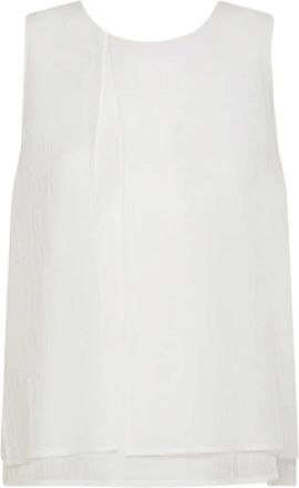 Seventy Femme, Blouses et Chemises, Blanc, Taille: 44 FR top e canotte Lyocell